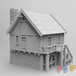 Medieval Watermill - 3D Prints for Wargaming, Dioramas, Collectors ...