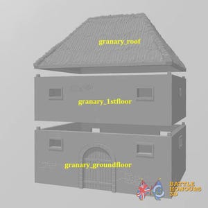 Austrian Granary High-detail 3D Prints for Wargaming, Dioramas ...