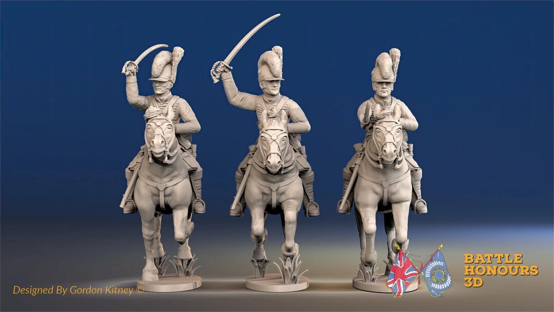British Light Dragoon Tarleton Galloping Set 3 - 3D Printed for ...