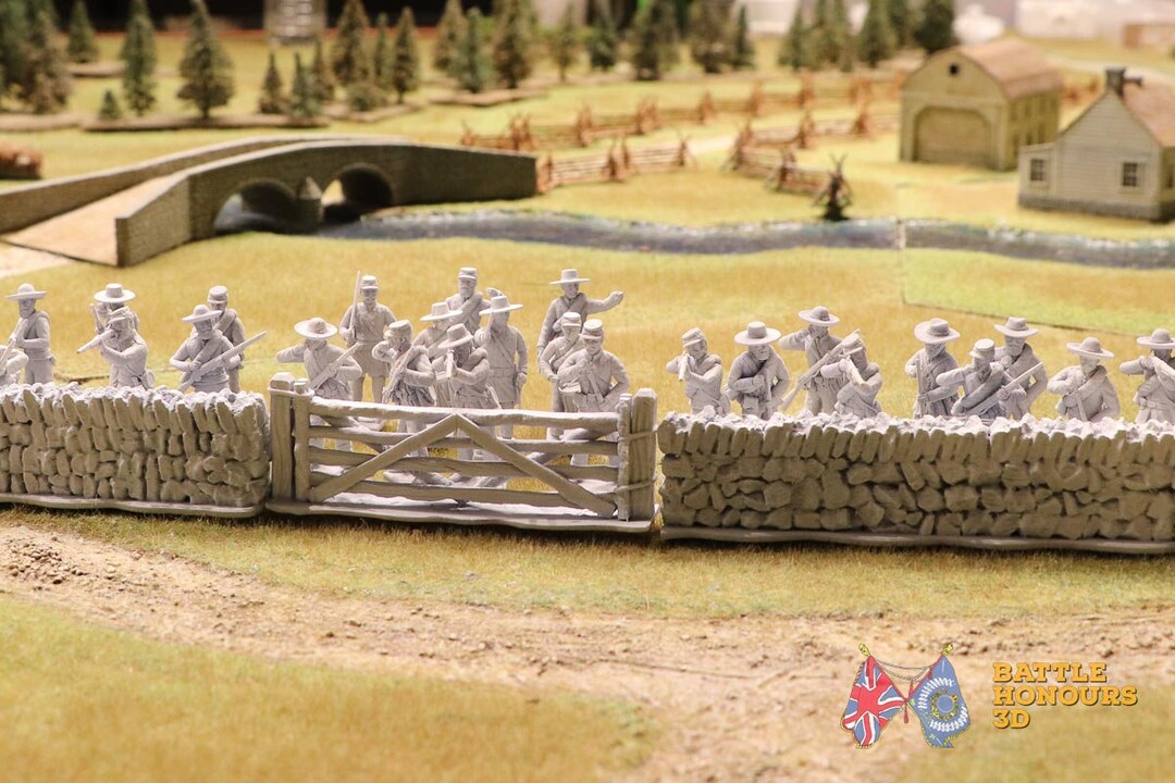 Stone Walls Variant 1 6mm, 10mm, 15mm, 20mm, 25mm, 28mm wargames ...