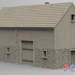 German Border Shed/barn - 3D Prints for Wargaming, Dioramas, Collectors ...