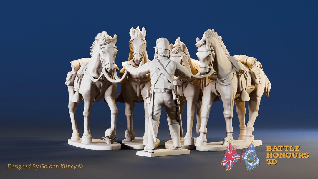 CSA- Horse Holder With Forage - 3D Printed for Histotical Wargaming ...