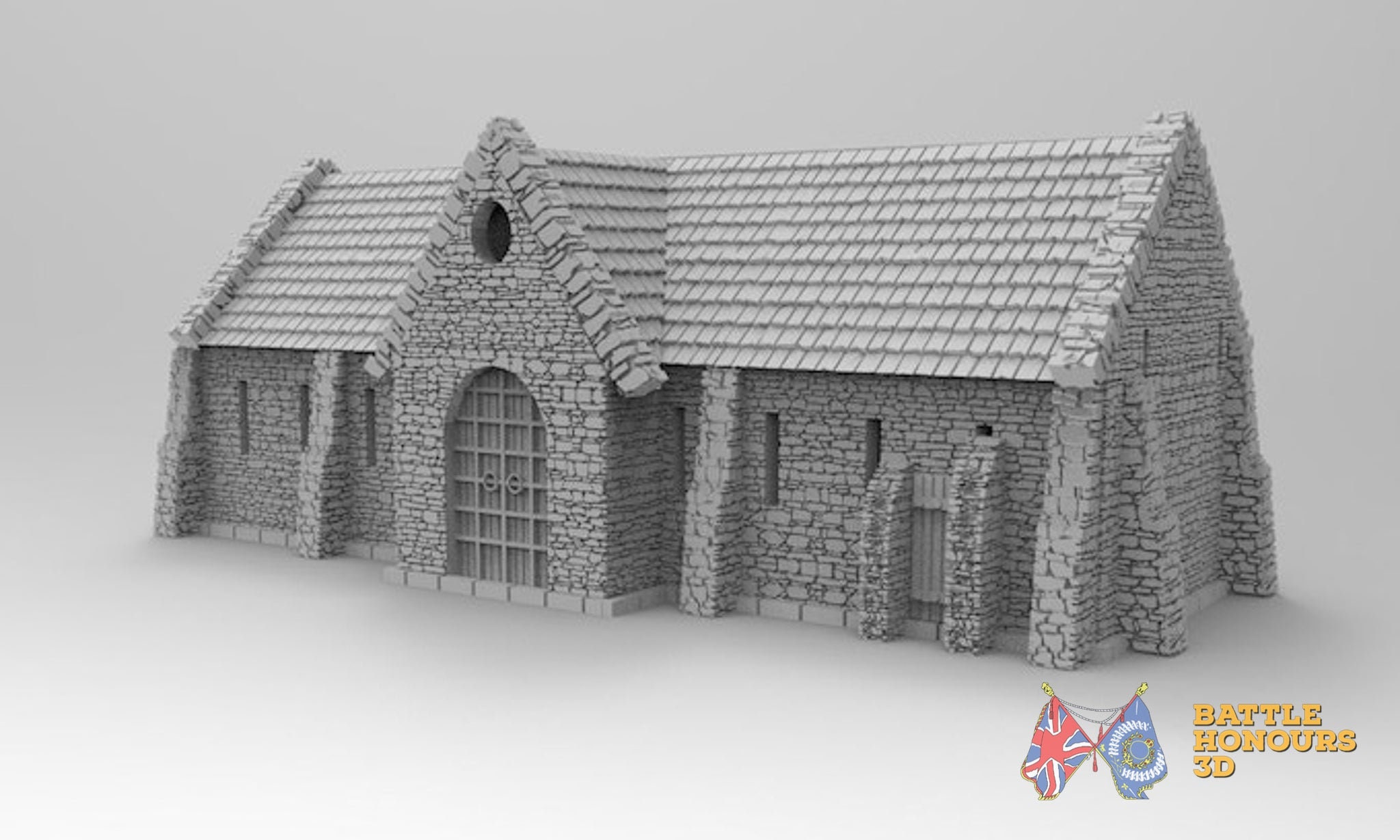 Medieval Tithe Barn 6mm, 10mm, 15mm, 20mm, 25mm, 28mm wargames ...