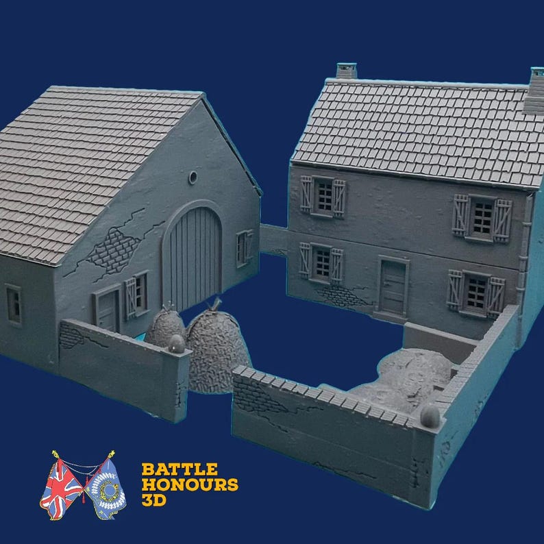 French Farmyard Variant 1 - 3D Printed for Histotical Wargaming ...