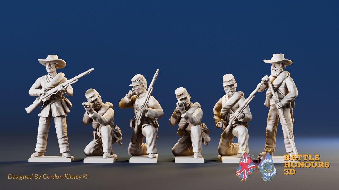 CSA- Infantry Skirmish Forage - 3D Prints for Wargaming, Dioramas ...