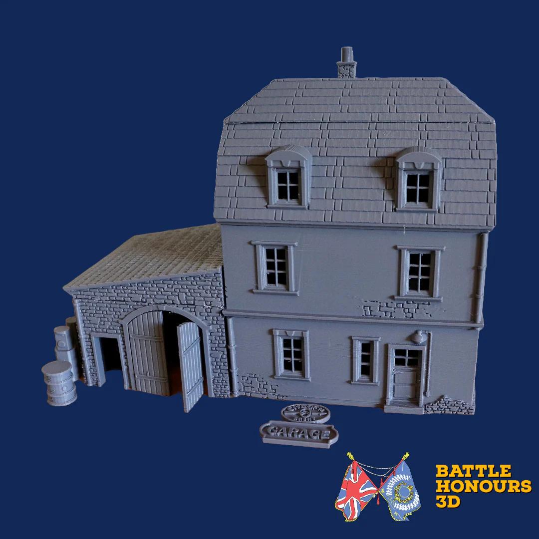 French Garage With Annex - 3D Printed for Histotical Wargaming ...