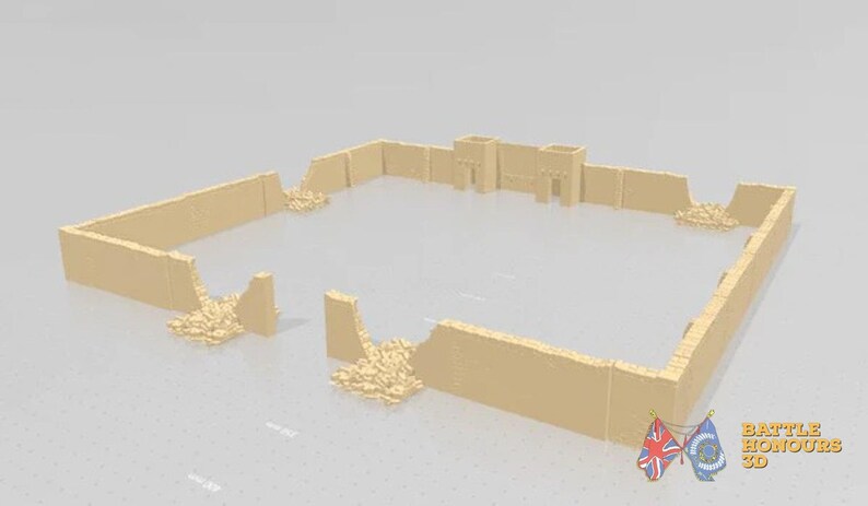 Arabic Town Walls 6mm, 10mm, 15mm, 20mm, 25mm, 28mm wargames ...