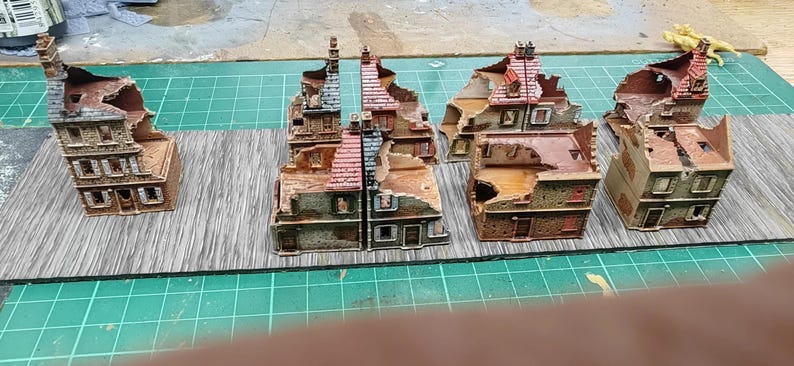 French Destroyed Town Terrain (WW2) - 3D Printed for Histotical ...