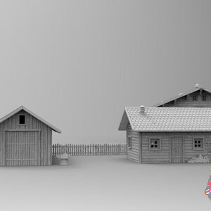 Tyrol Bavaria Barn 1 - 3D Prints for Wargaming, Dioramas, Collectors ...