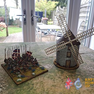 Normandy Windmill High-detail 3D Prints for Wargaming, Dioramas ...