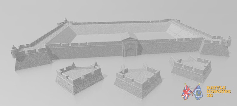 Vauban Fort 6mm 10mm 15mm 20mm 25mm 28mm Wargames - Etsy.de