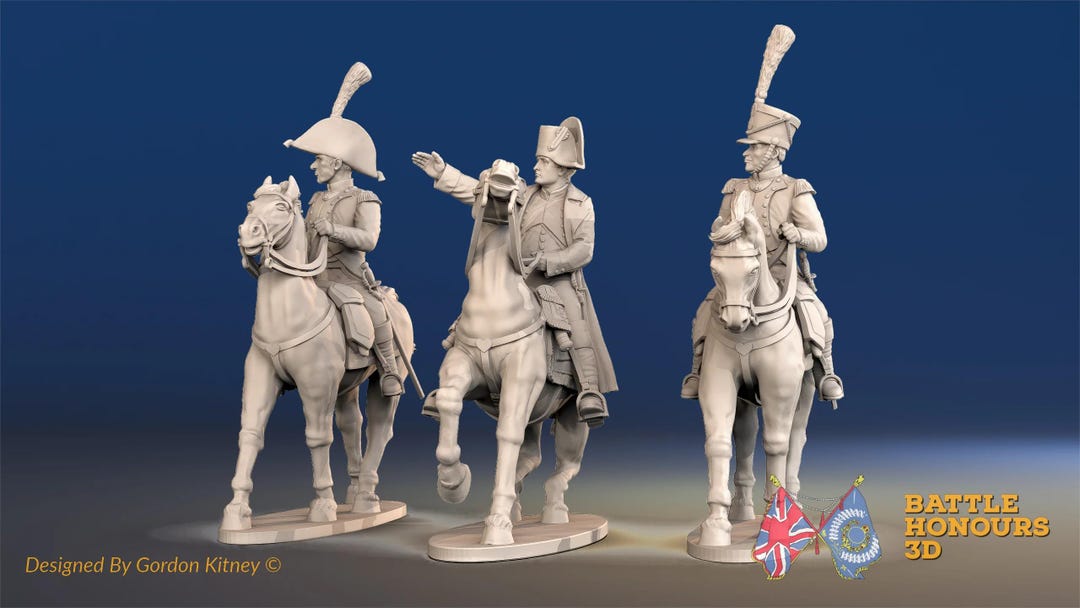 Napoleon and Generals - 3D Printed for Histotical Wargaming & Dioramas ...