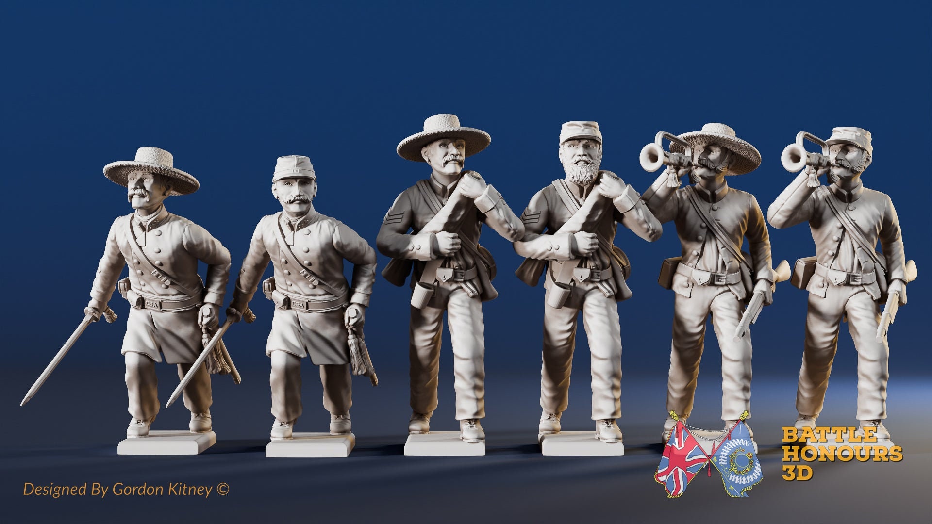 Confederate Infantry Skirmishing Command 6mm, 10mm, 15mm, 20mm, 25mm ...