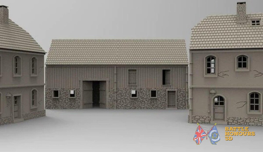 German Border Shed/barn - 3D Prints for Wargaming, Dioramas, Collectors ...