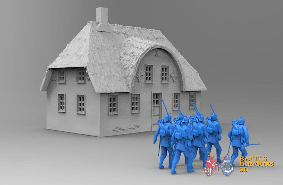 Danish House 2 - High-detail 3D Prints for Wargaming, Dioramas ...