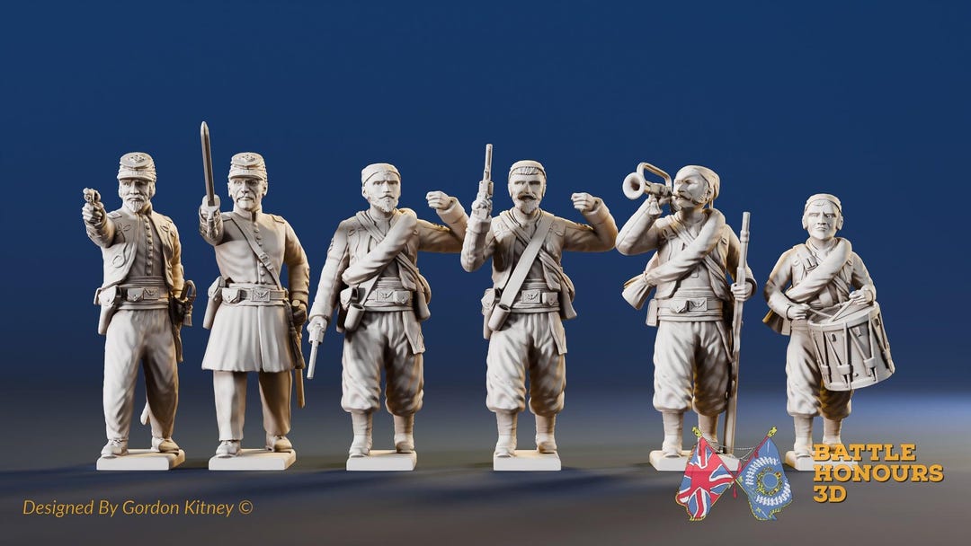 Union - Firing Line Zoaves Forage Command - High-detail 3D Prints for ...