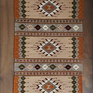 One of a Kind Traditional Aztec Mexican Rug/tapestry - Etsy
