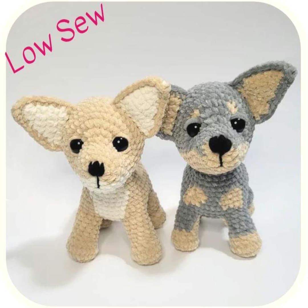 Low Sew Lorcan and Quinn Crochet Pattern, Chihuahua, Miniature Pinscher ...