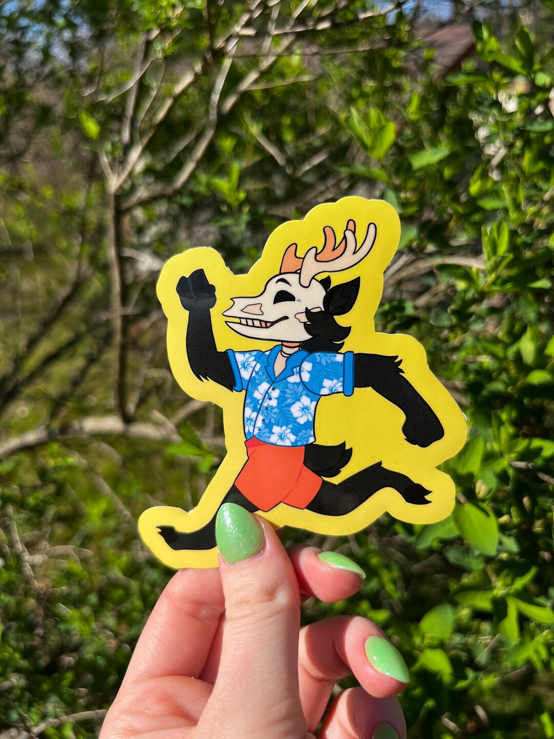 Wendigo Sticker | Cryptid Sticker | Spooky Sticker | Waterproof ...