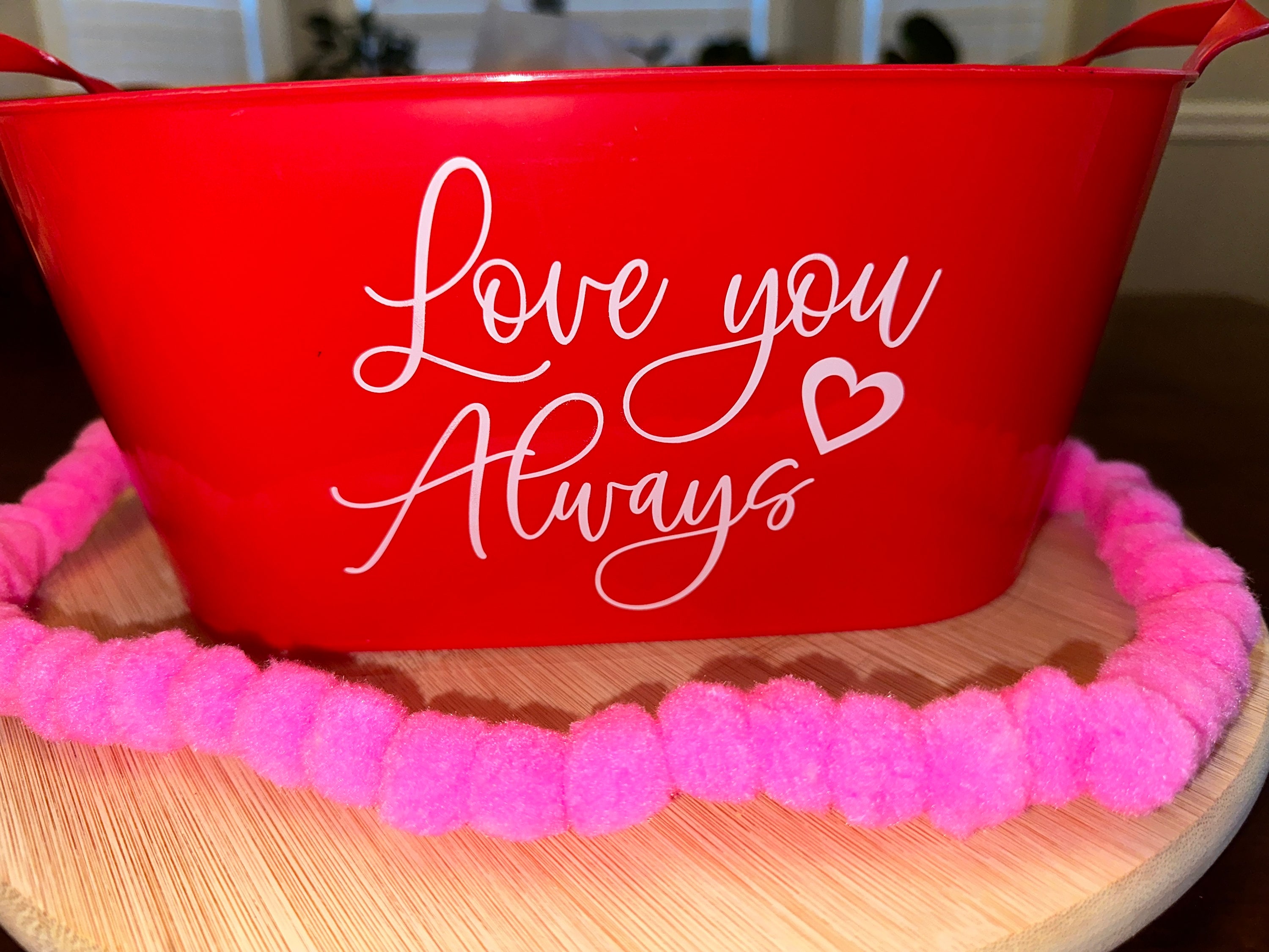 Personalized Valentine’s Day Bucket With Handles for Your Friends ...