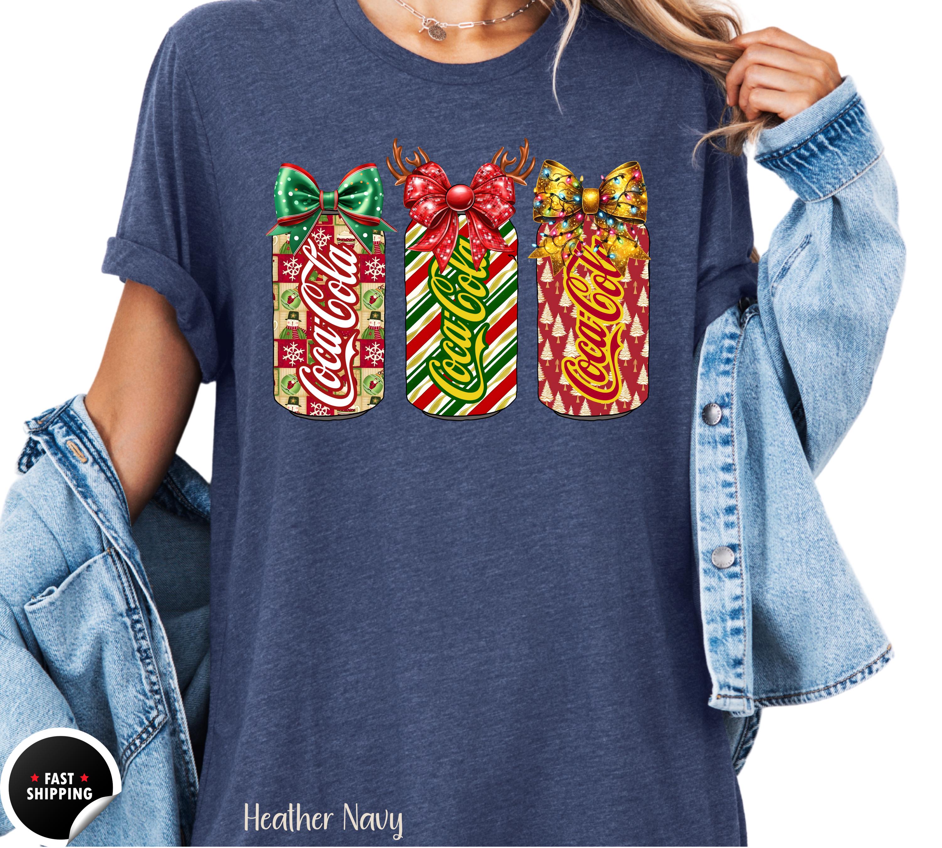 Christmas Coca-cola Sweatshirt, Soda Fan Gift - Etsy