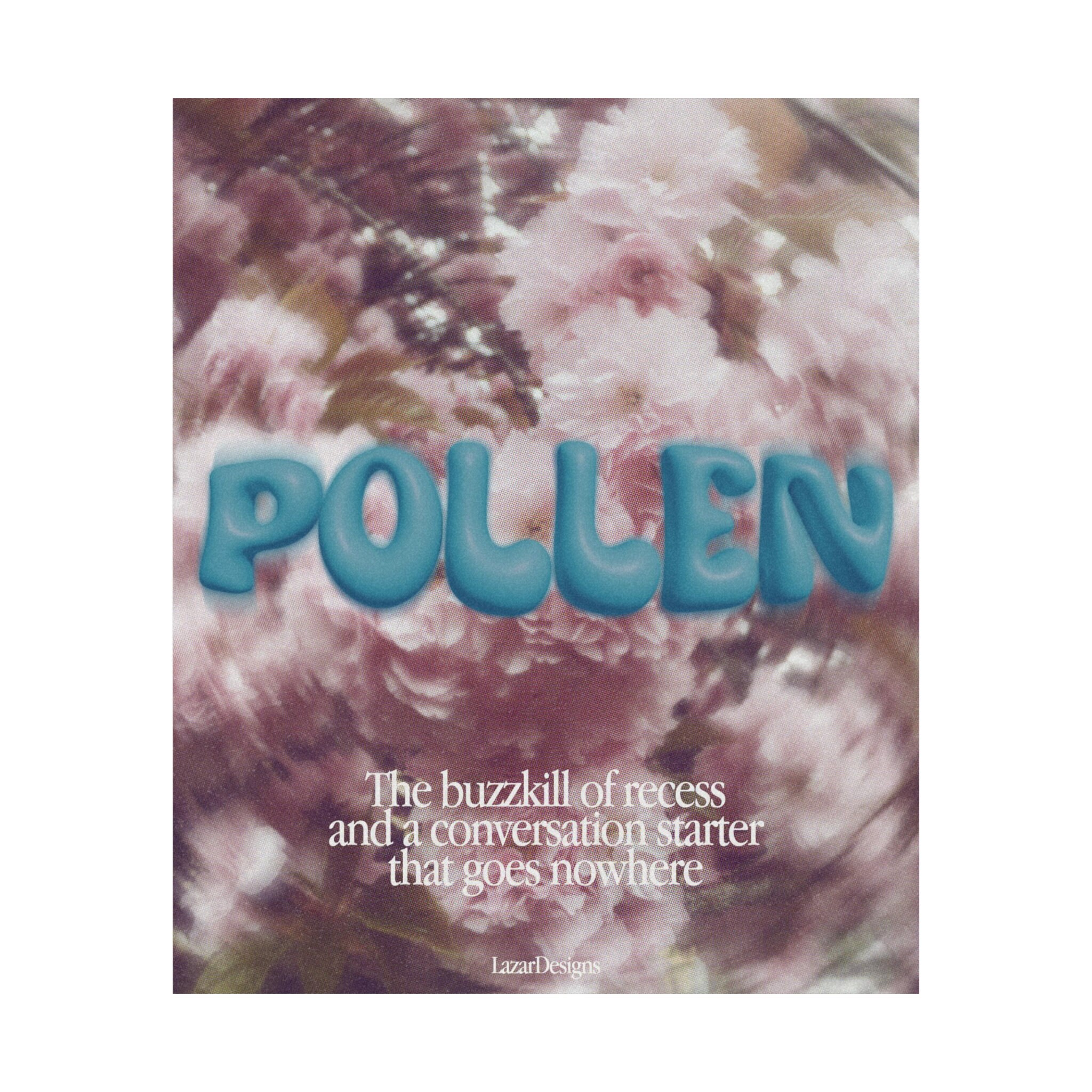 Pollen Matte Poster Funny Poster, Abstract Poster, Print Art, Flower ...