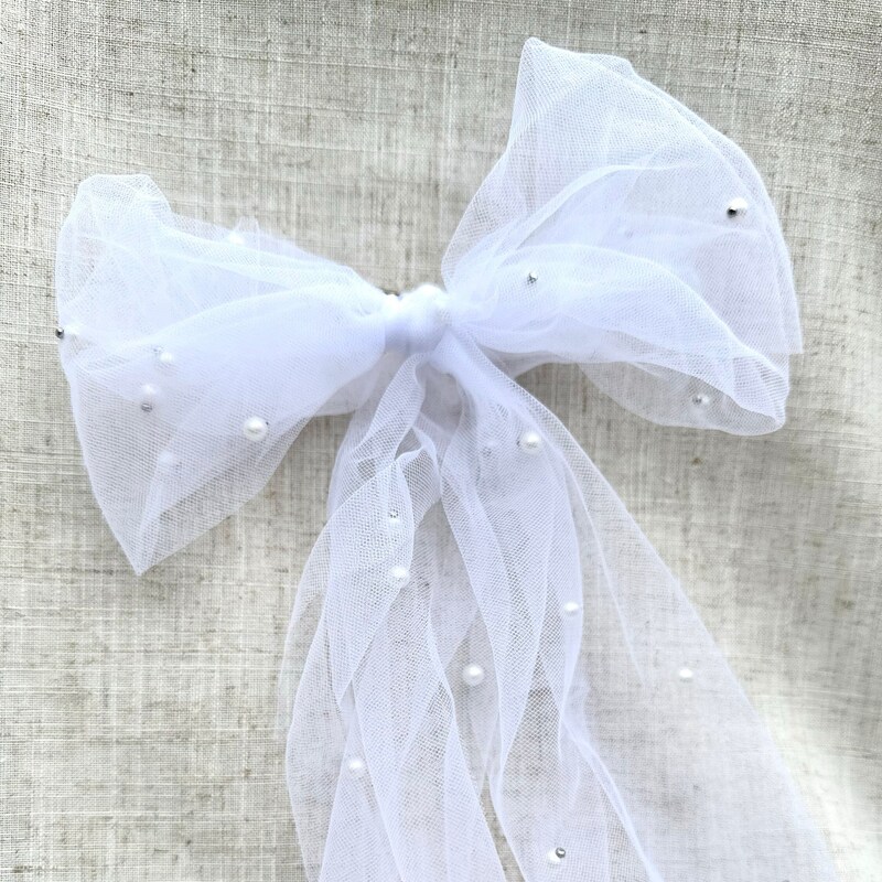 Bridal Hair Bow - Etsy