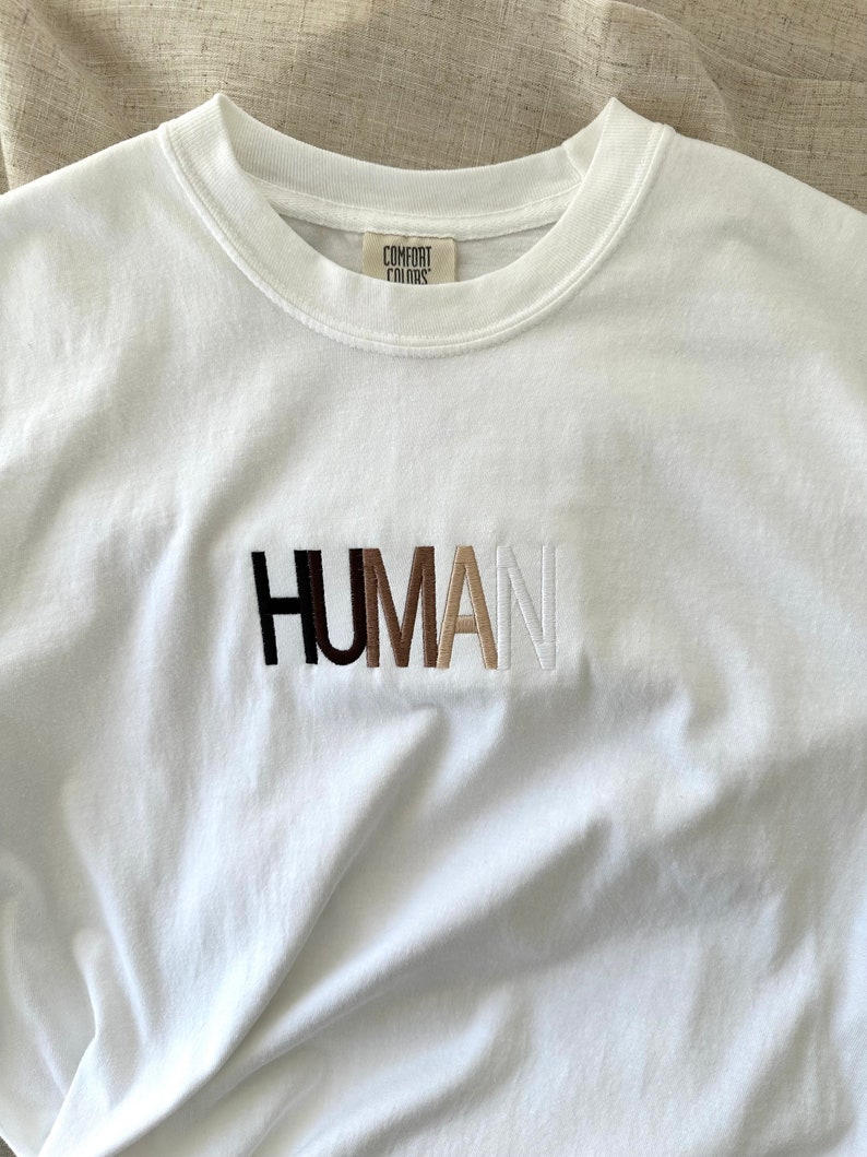 Human Diversity and Inclusion Shirt Embroidered Human Shirt Equal ...