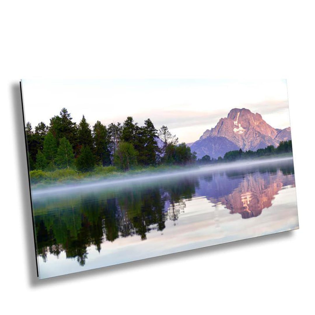 Oxbow Bend Tetons Print: Serene Yellowstone Mountain Reflection - Etsy