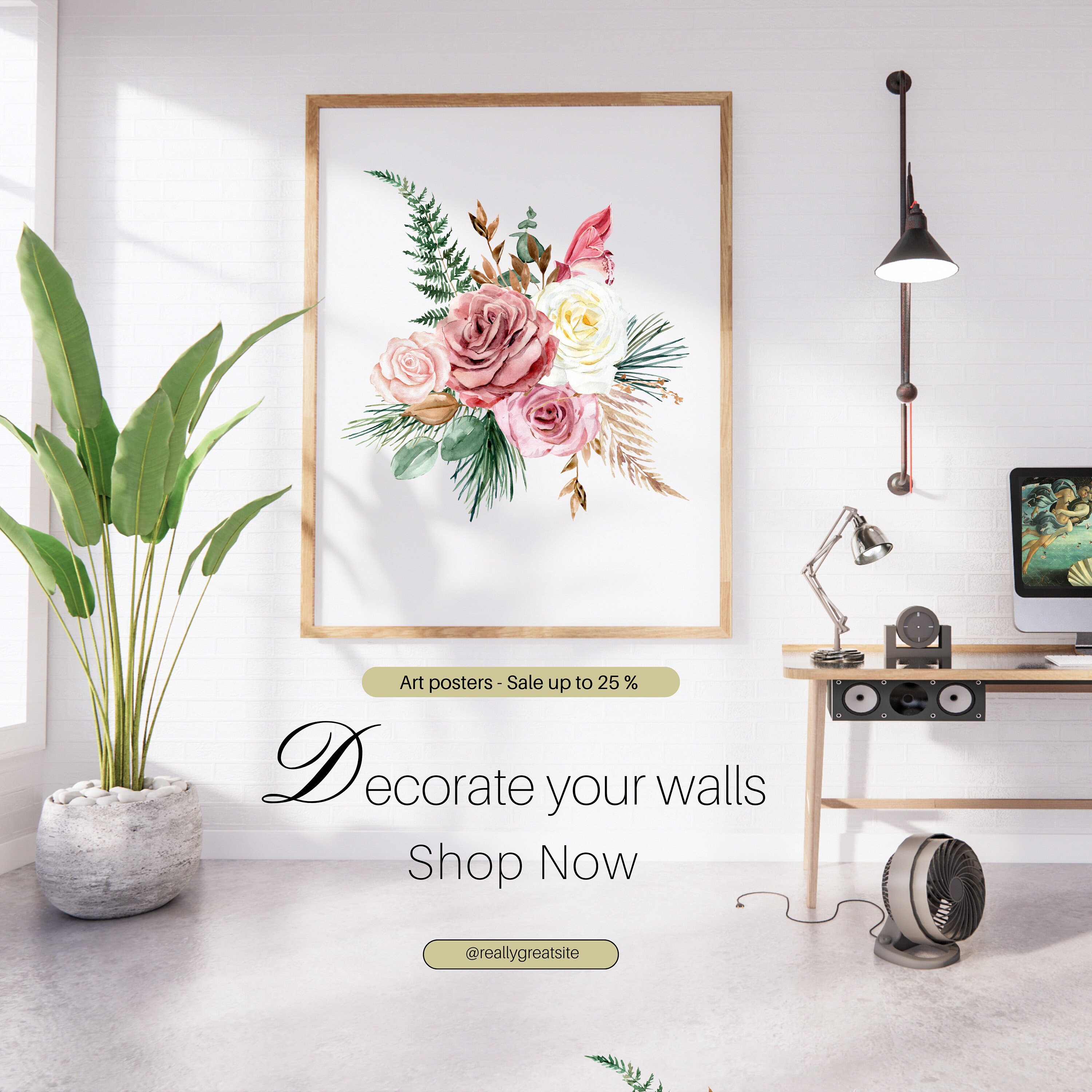 21 PNG Boho Flowers Clip Art, Boho Roses Bouquet Elegant, Watercolor ...