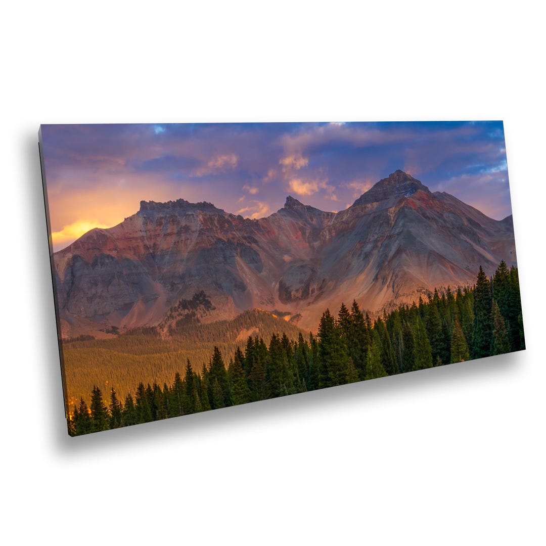 Telluride Sunset Photo Print - Rugged Mountain Landscape -whispers of ...