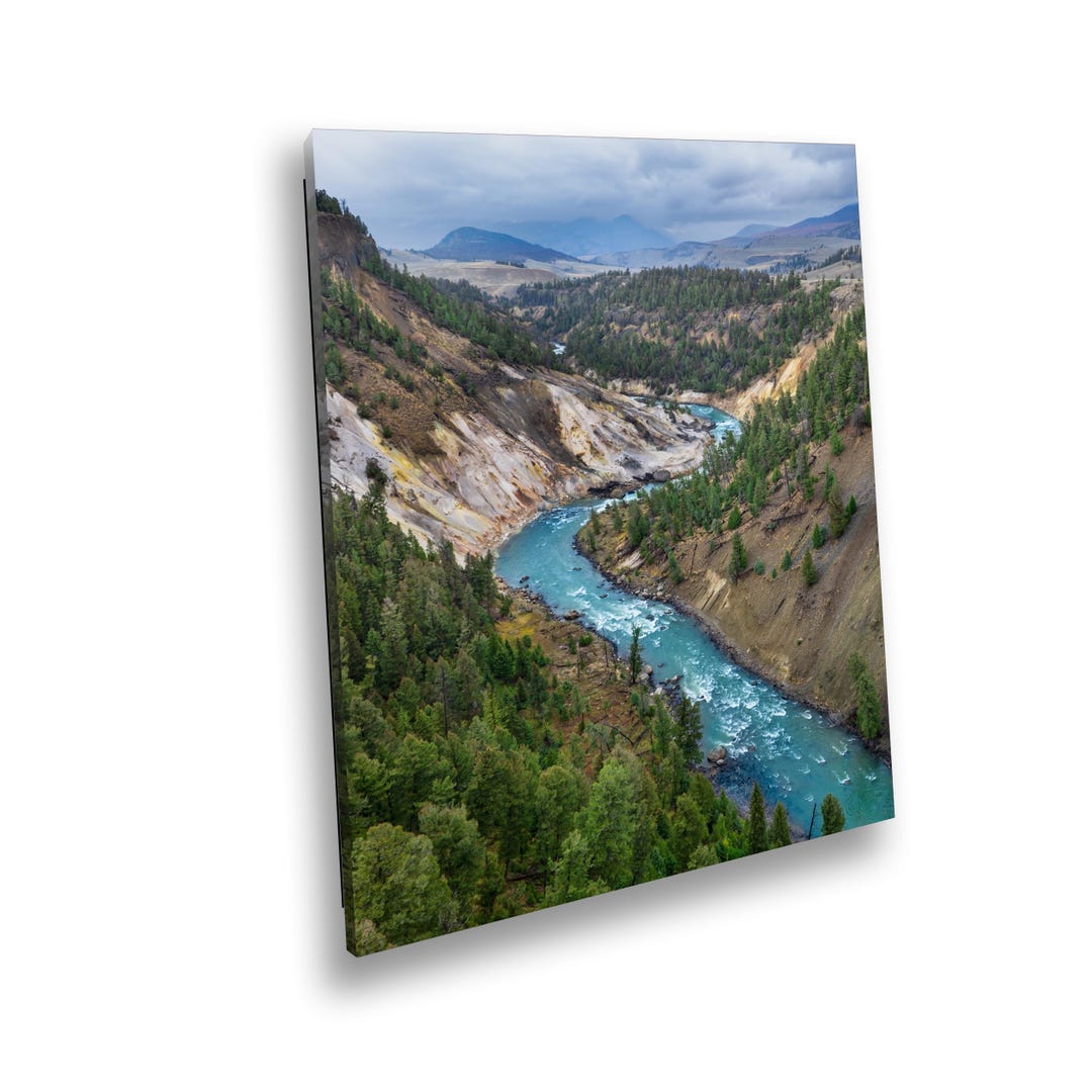 Yellowstone River Portrait Orientation National Park Photography With ...