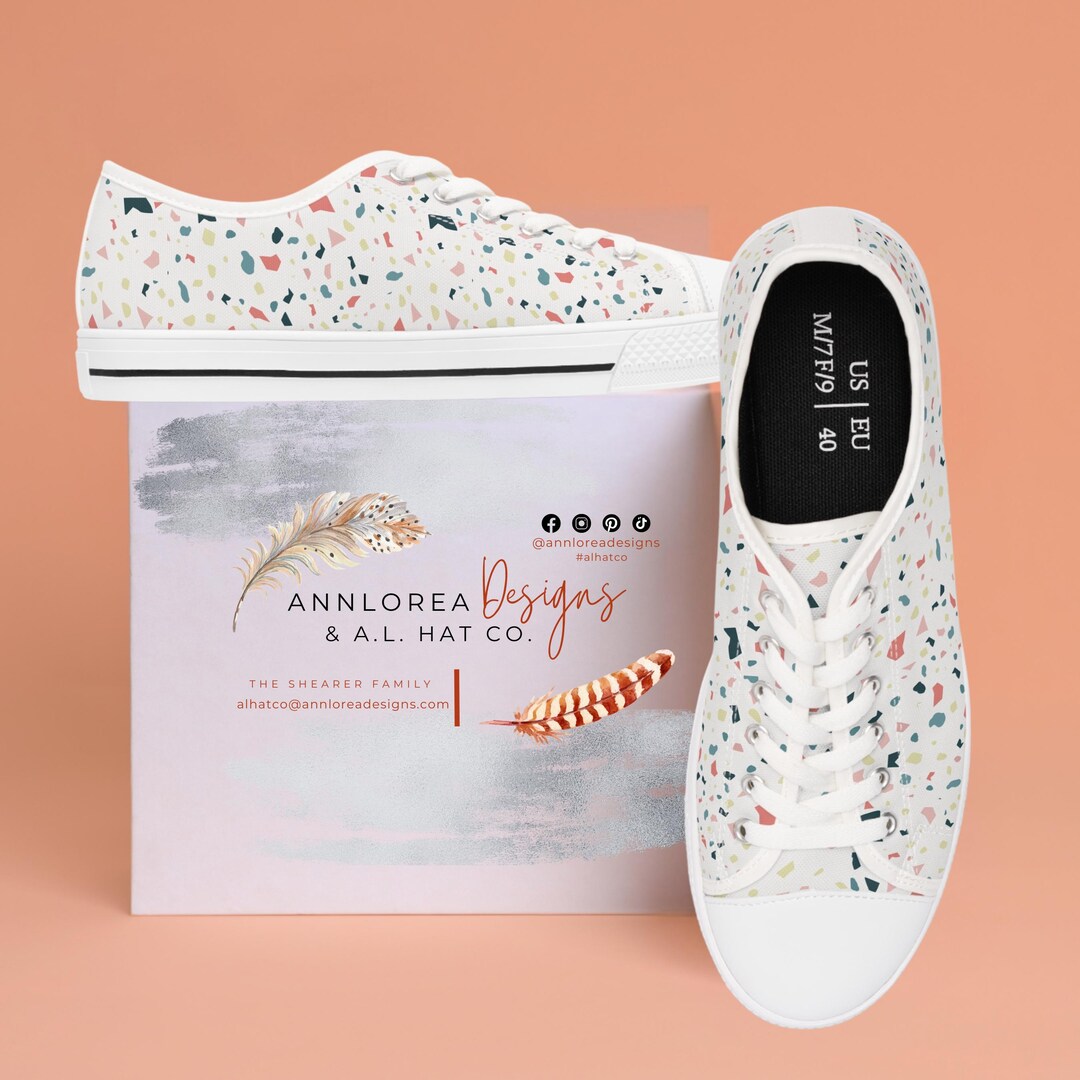 Paint Chips Women's Sneakers, Color Swatches Low Top Shoes, Artist ...