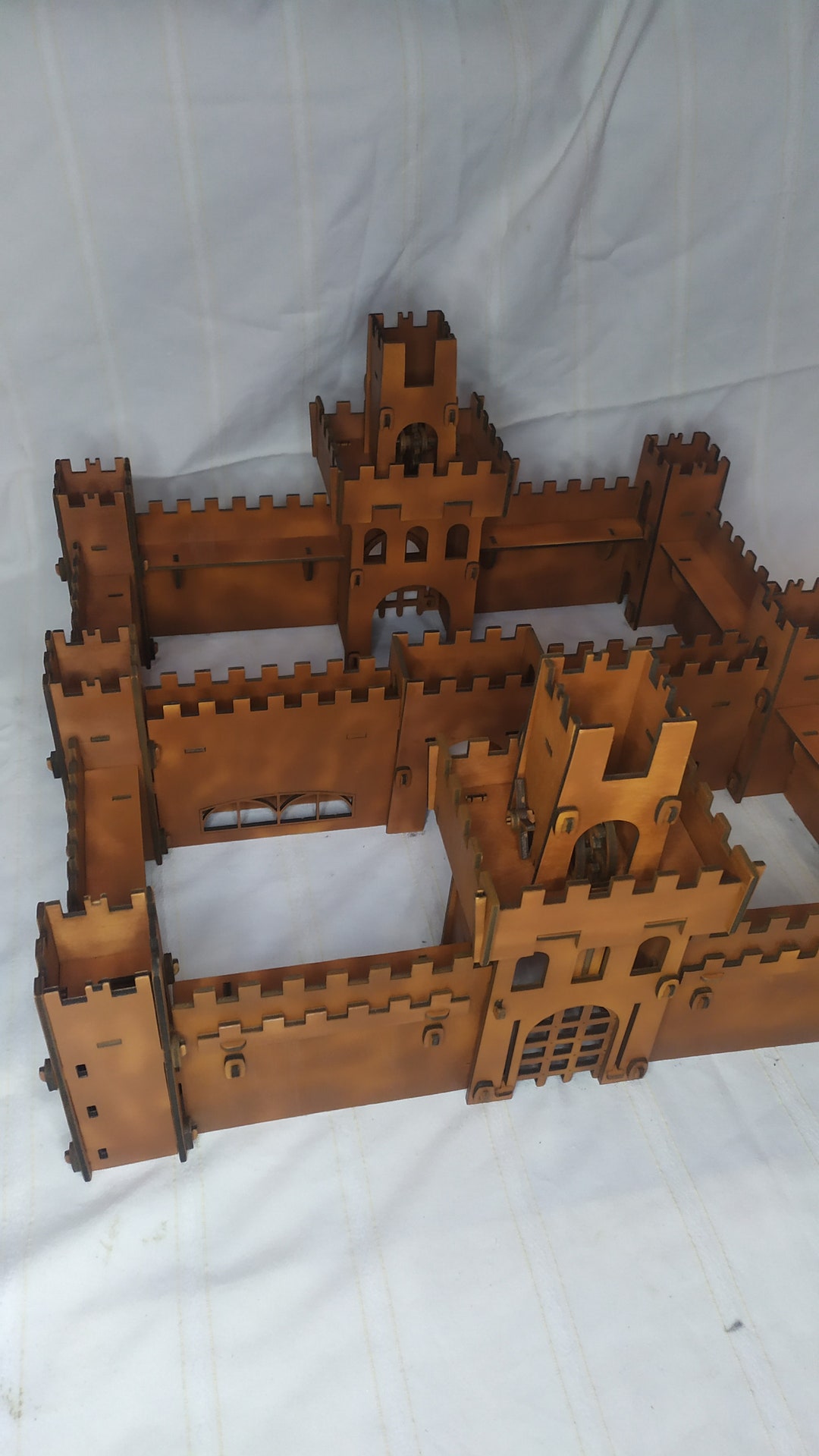 Wooden Castle/laser Cut File/3d Puzzle - Etsy