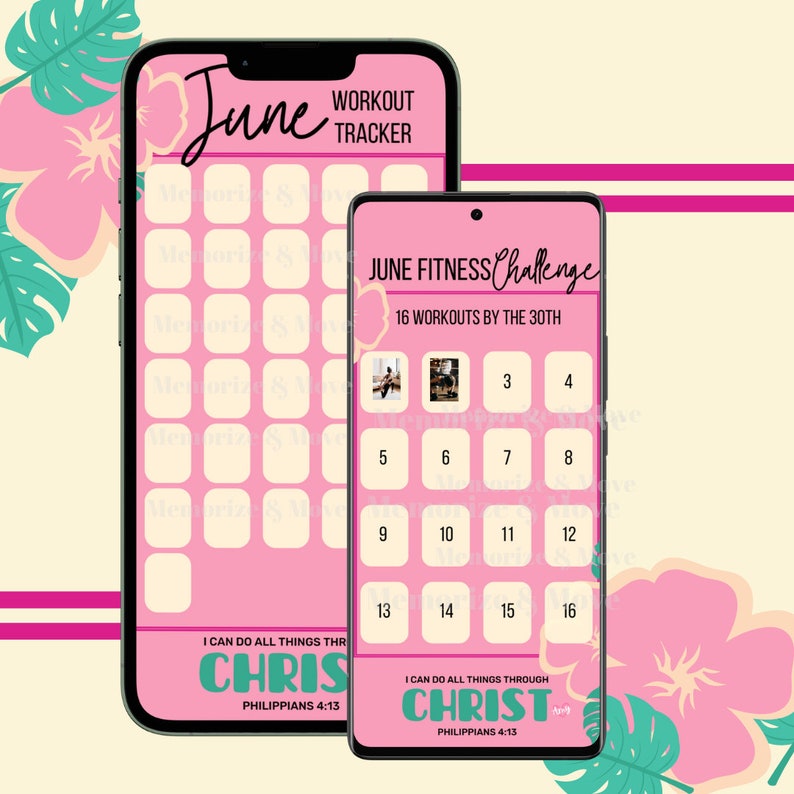 June • Sweaty Selfie Workout Tracker • Fitness Challenge • Bodi • Bible ...