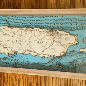 Laser Engrave and Cut Files for Map of Puerto Rico - Etsy