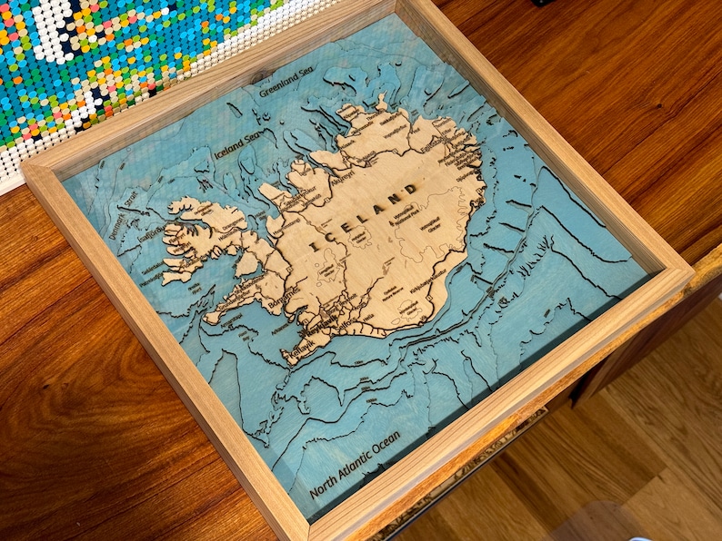 Laser Engrave and Cut Files for Map of Iceland - Etsy