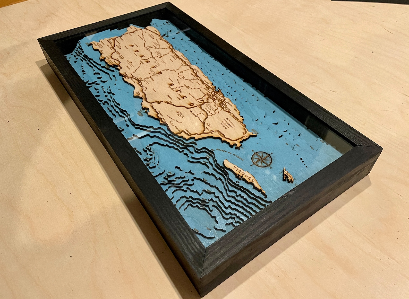 Laser Engrave and Cut Files for Map of Puerto Rico - Etsy