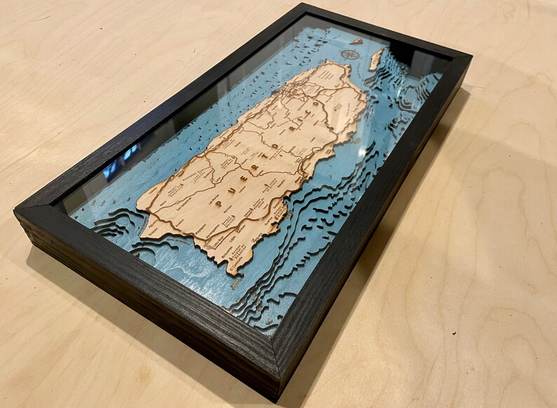 Laser Engrave and Cut Files for Map of Puerto Rico - Etsy