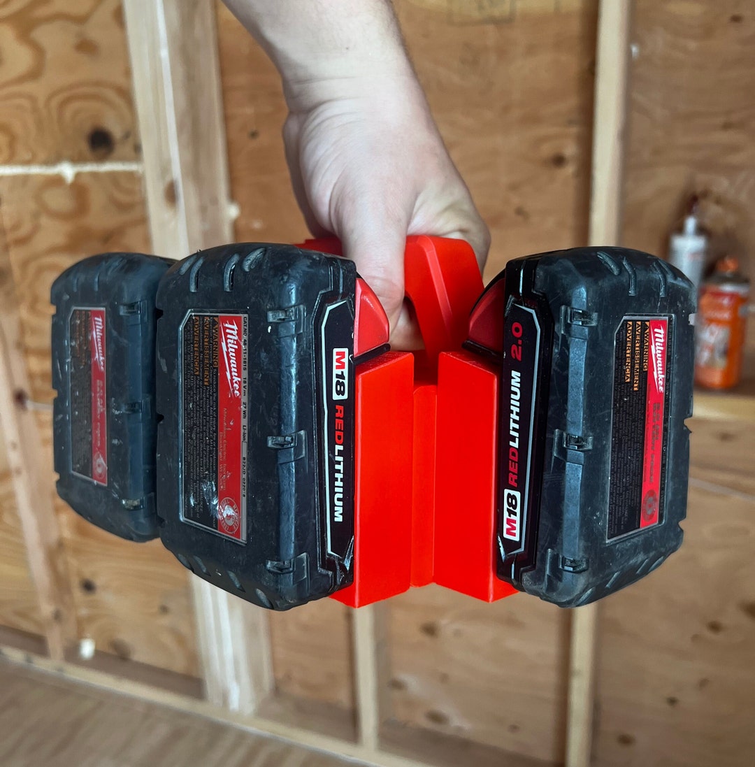 Milwaukee M18 Battery Carrier/caddy Holds up to 6 M18 Batteries - Etsy