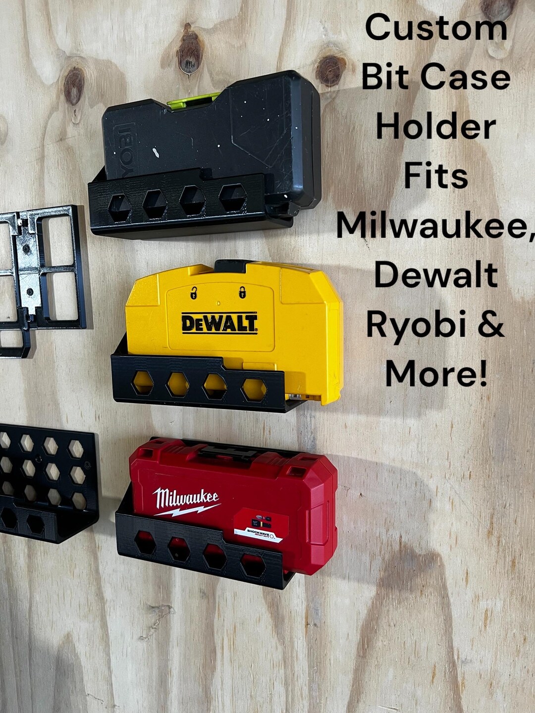 Custom Bit Case Holder | Compatible With Milwaukee, Dewalt, Ryobi ...