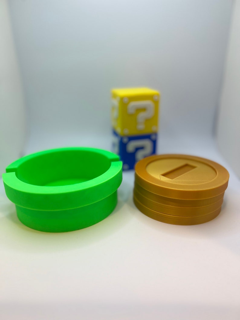 Super Mario Bros Coin Coasters Game Room Coasters Nintendo & Mario Fans ...