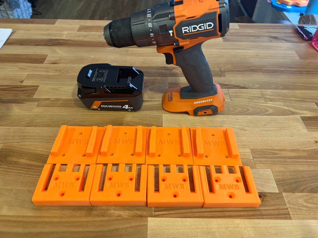 Combo Pack RIDGID 18v Tool and Battery MOUNTS/HANGERS/ - Etsy