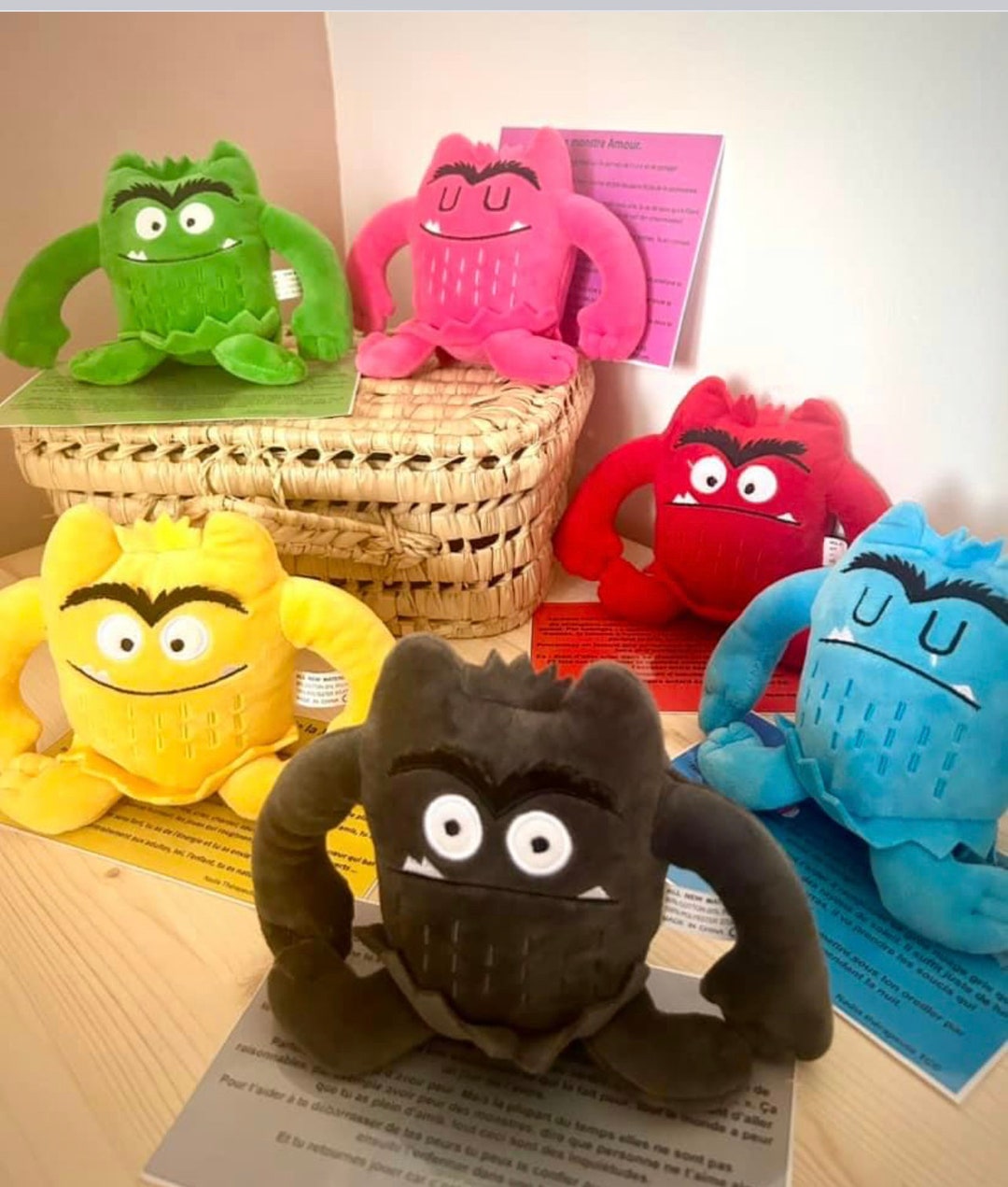 UNIQUE Emotion Monsters 6 Emotion Cards Explaining to - Etsy