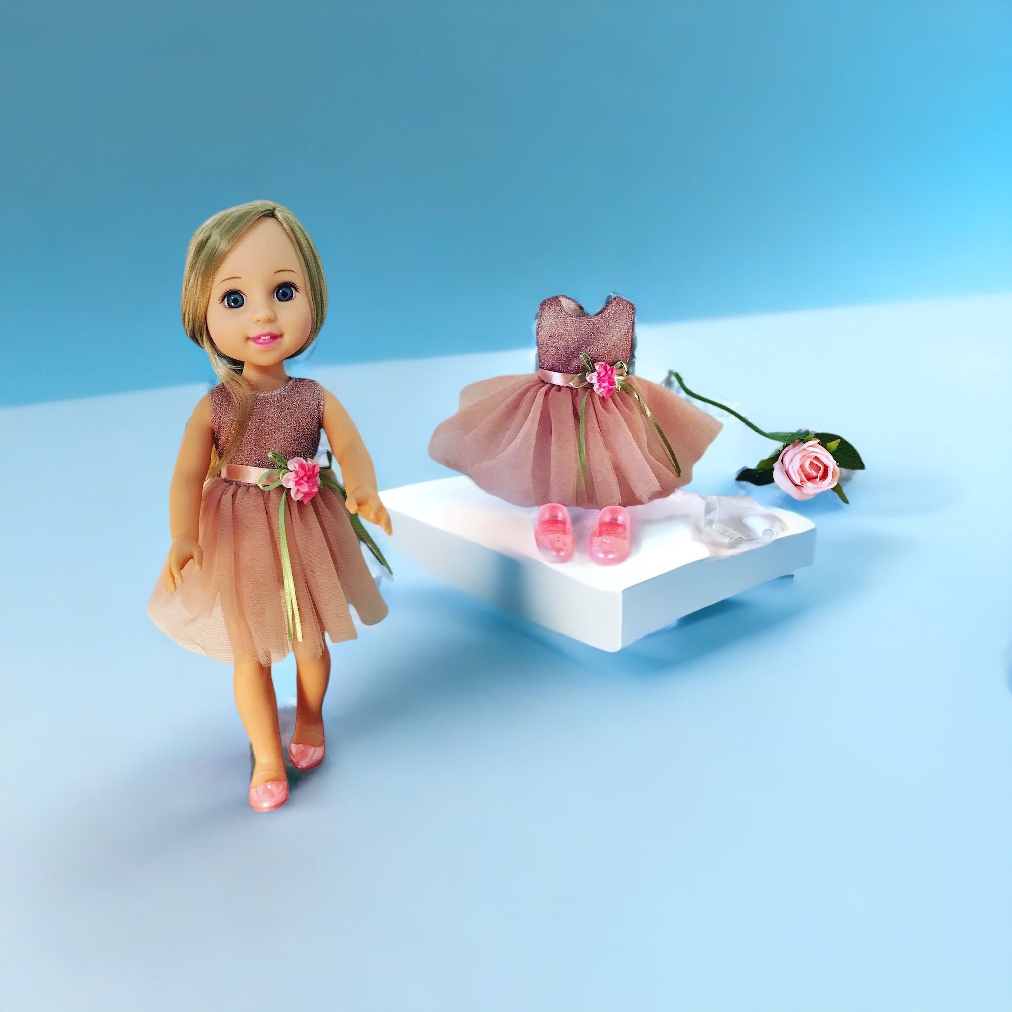 Pretty and Fashion Doll for Girls With Hair Combo, Blue Eyes ,soft ...