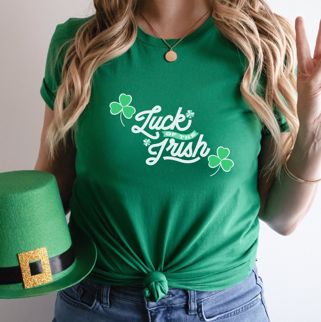 Luck of the Irish Shirt, St Patrick's Day Shirt, Irish Tee, Clover T ...