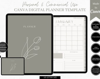 PLR Ultimate Digital Planner Template Canva Commercial Use - Etsy