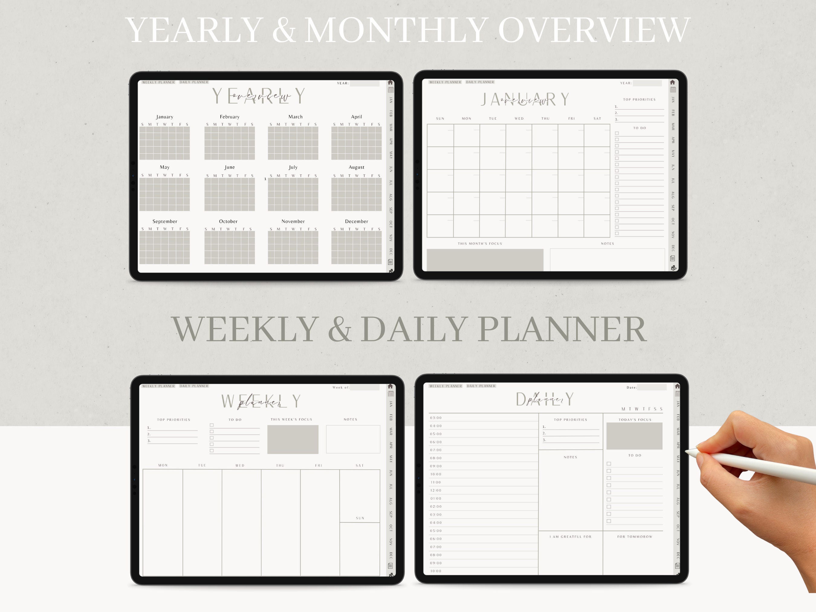 Commercial Use Digital Planner Template Canva Editable Canva Planner ...