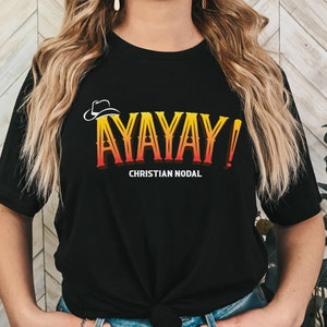 Ayayay Christian Nodal Shirt, Christian Nodal 2023 Tour Concert Merch ...