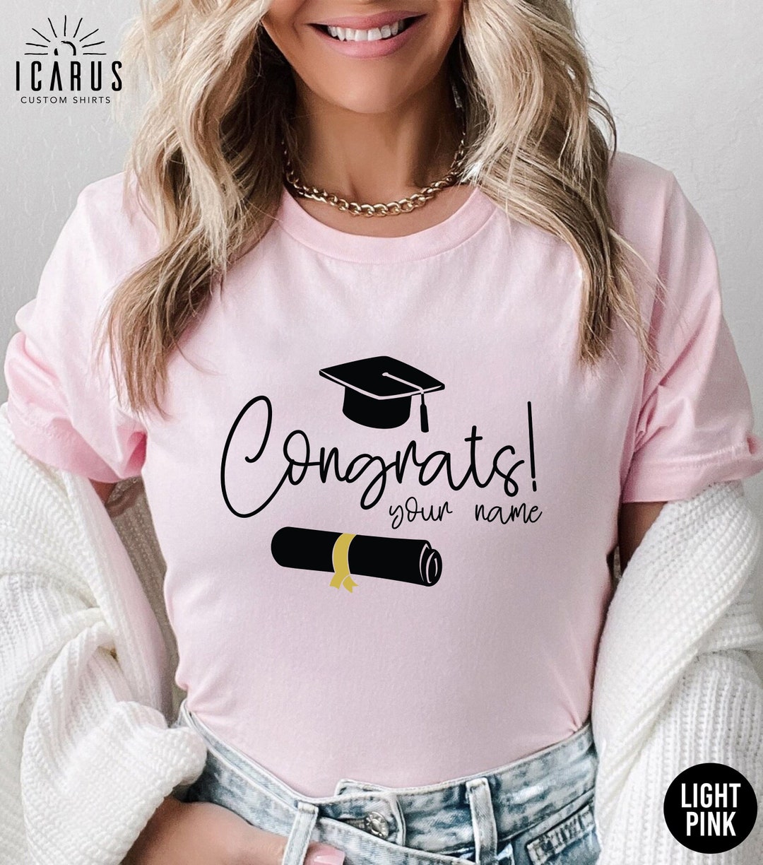 Congrats Your Name Shirt, Custom Grad Matching Tee, Personalized ...